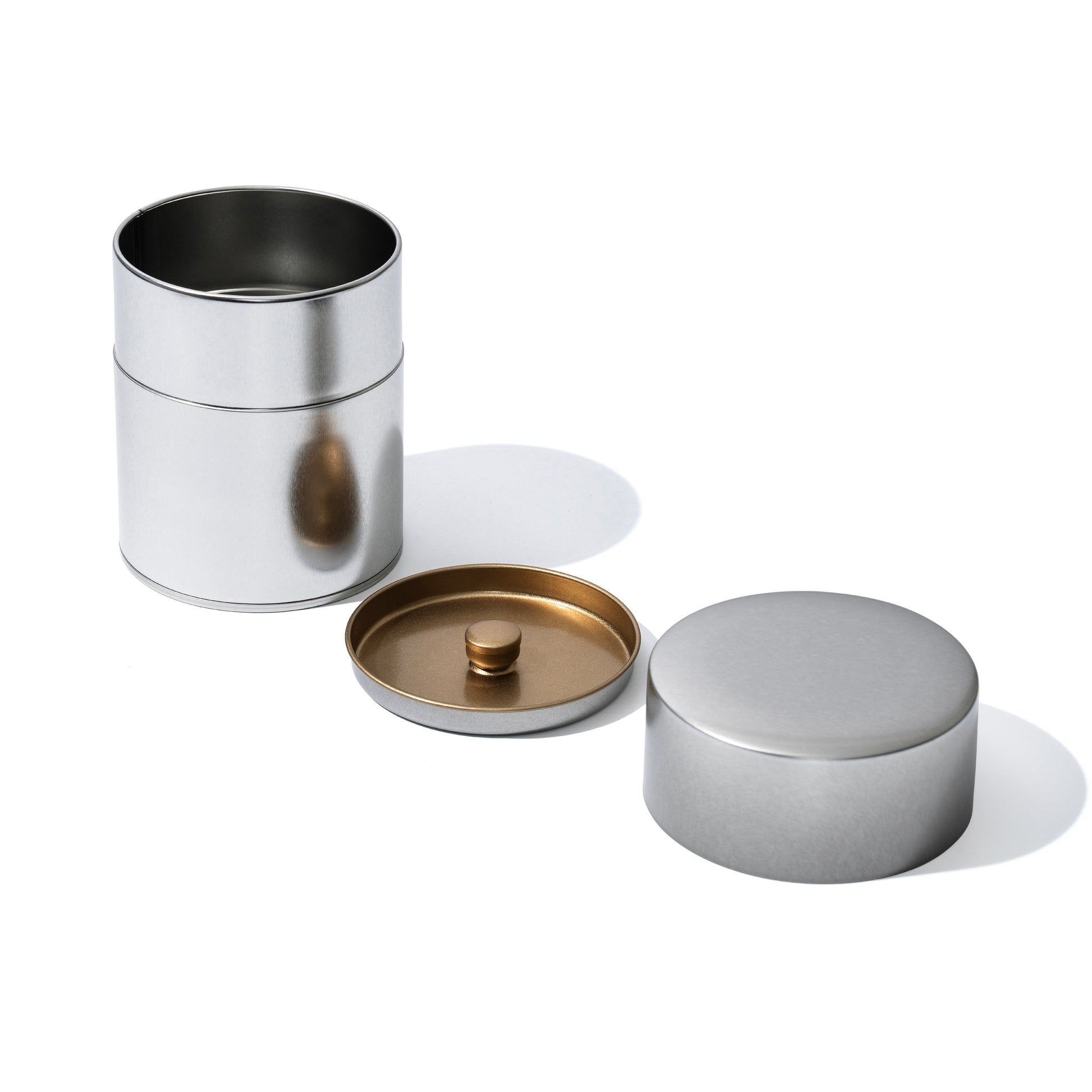 KOTODO 江東堂 Silver Metal Tea Canister 200g – Rocky's Matcha